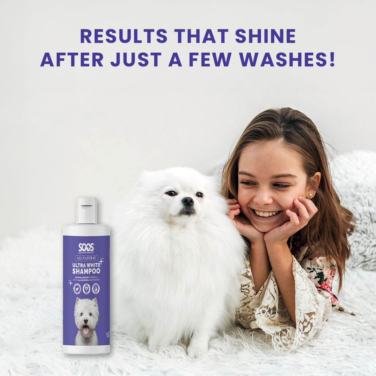Natural whitening Shampoo for Dogs & Cats – Soos Pets